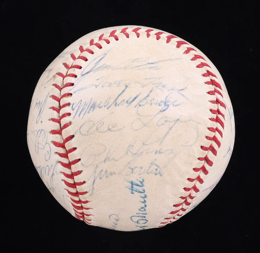 1962 World Series Champ Yankees Baseball Signed by (26) with Yogi Berra ...