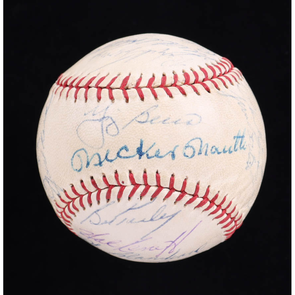 1962 World Series Champ Yankees Baseball Signed by (26) with Yogi Berra ...