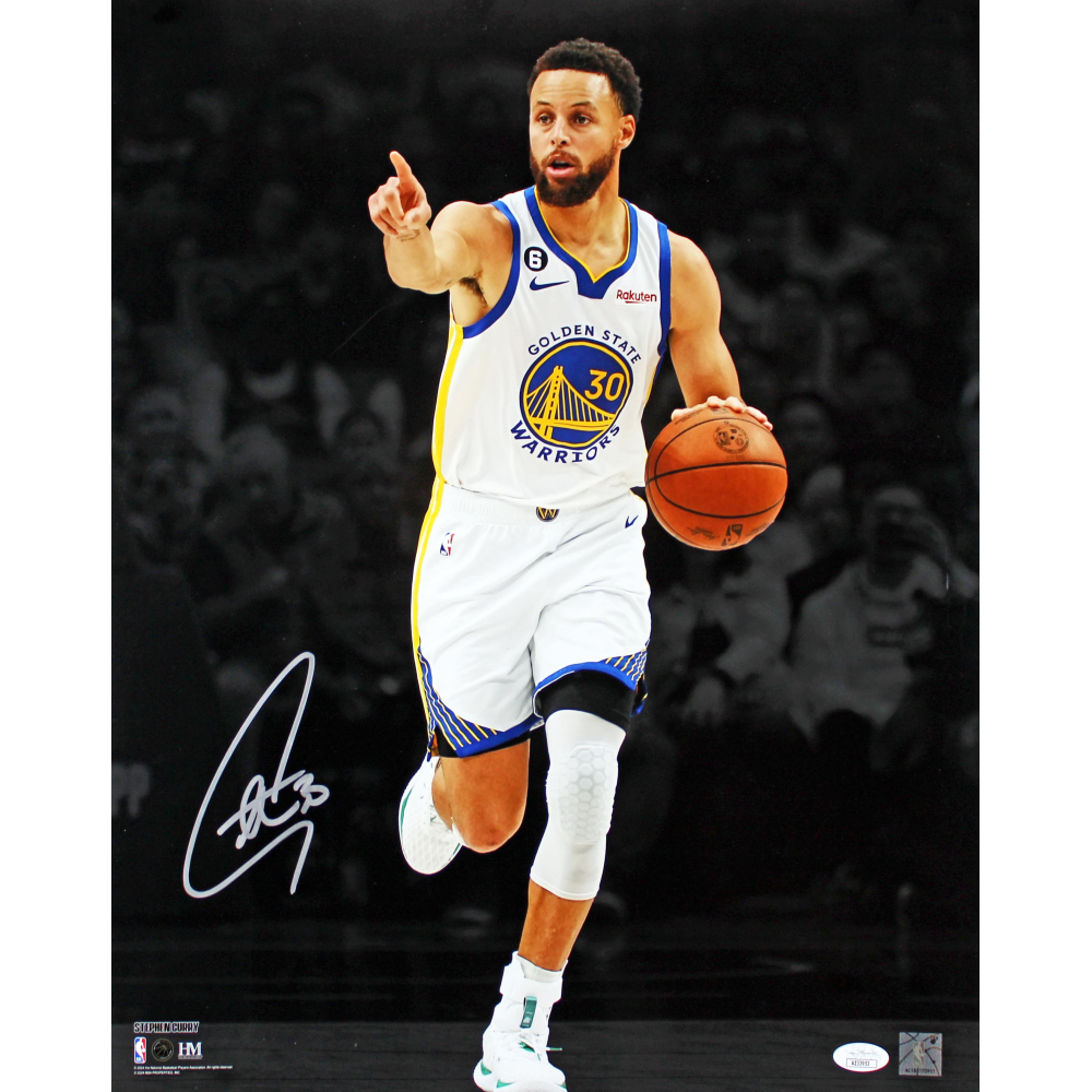 Stephen Curry Signed Warriors 16x20 Photo (JSA) | Pristine Auction