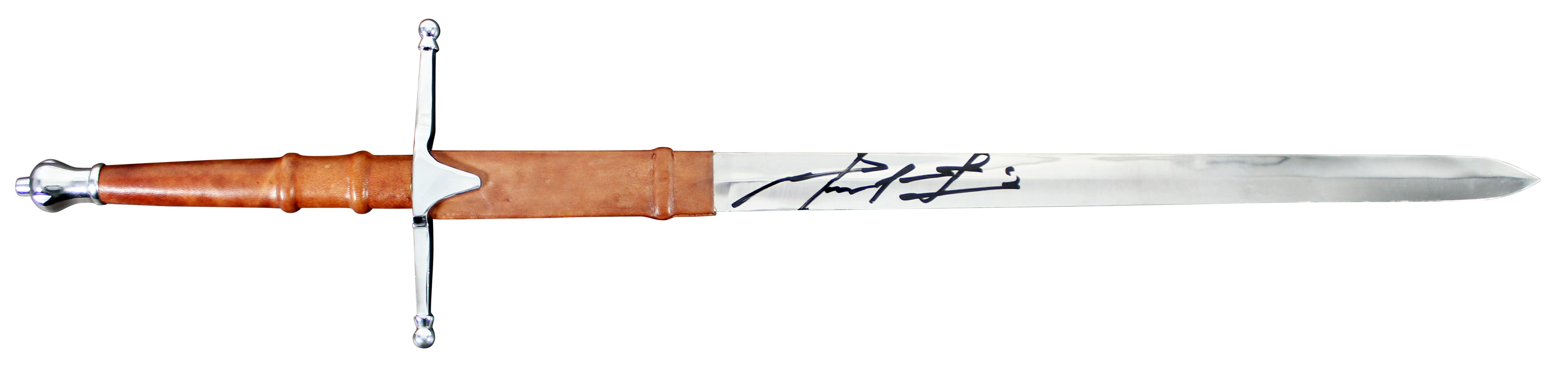 Mel Gibson Signed "Braveheart" Full-Size Prop Replica Steel Sword with ...