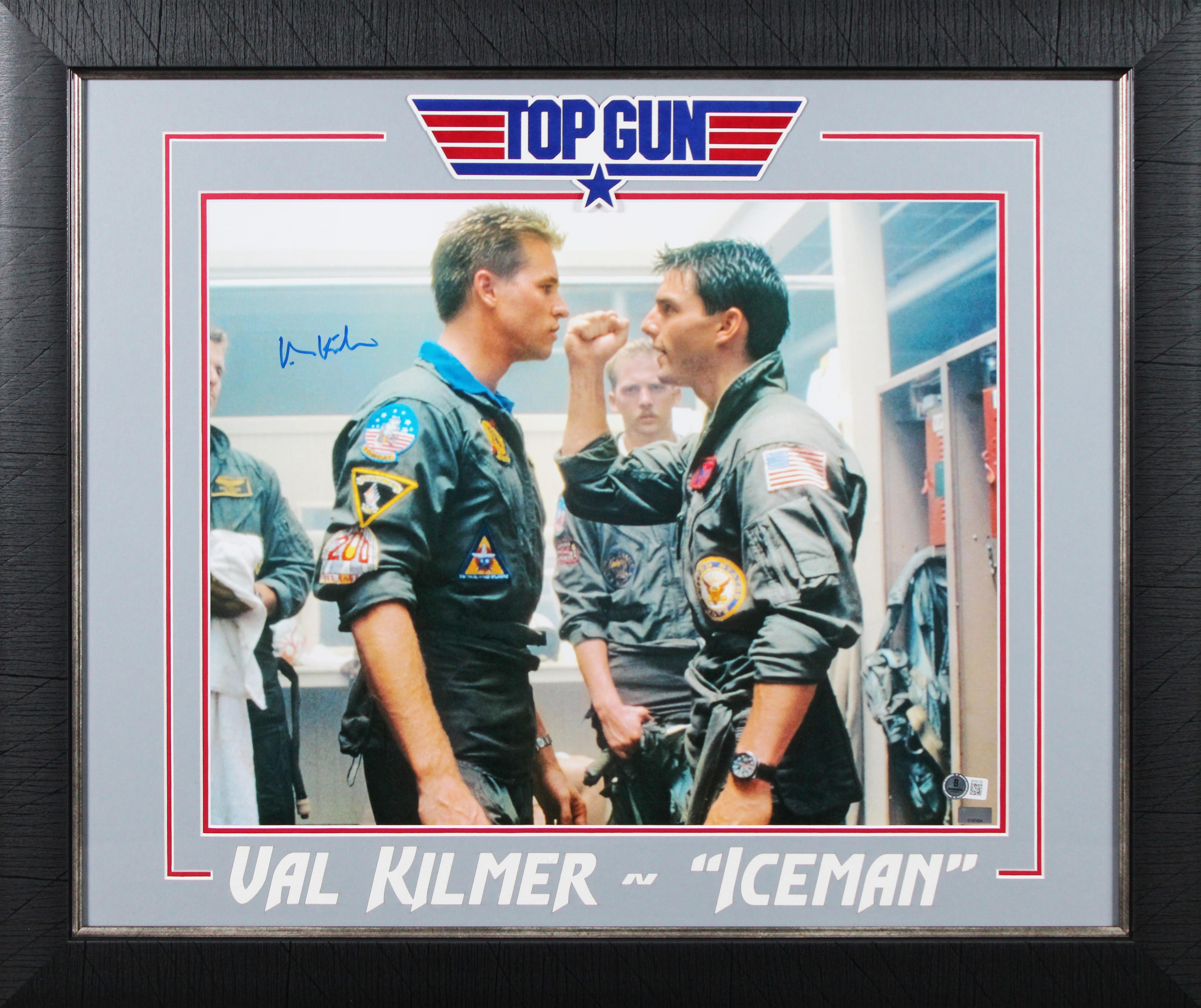Val Kilmer Signed "Top Gun" Custom Framed Photo (Beckett) | Pristine ...