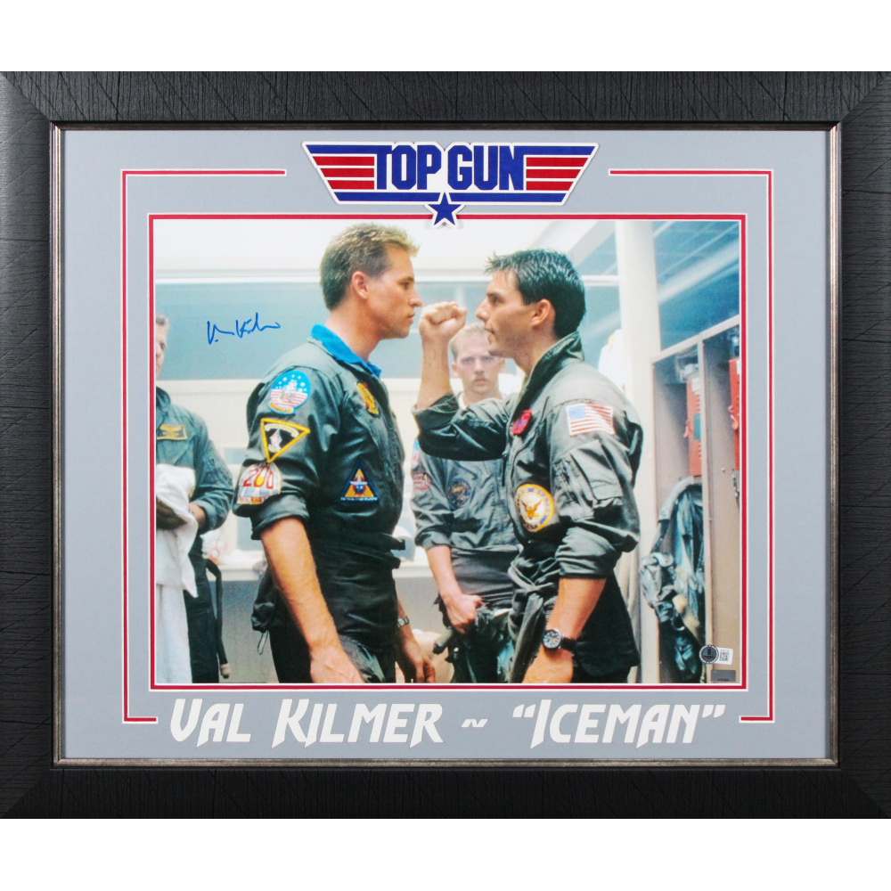 Val Kilmer Signed "Top Gun" Custom Framed Photo (Beckett) | Pristine ...