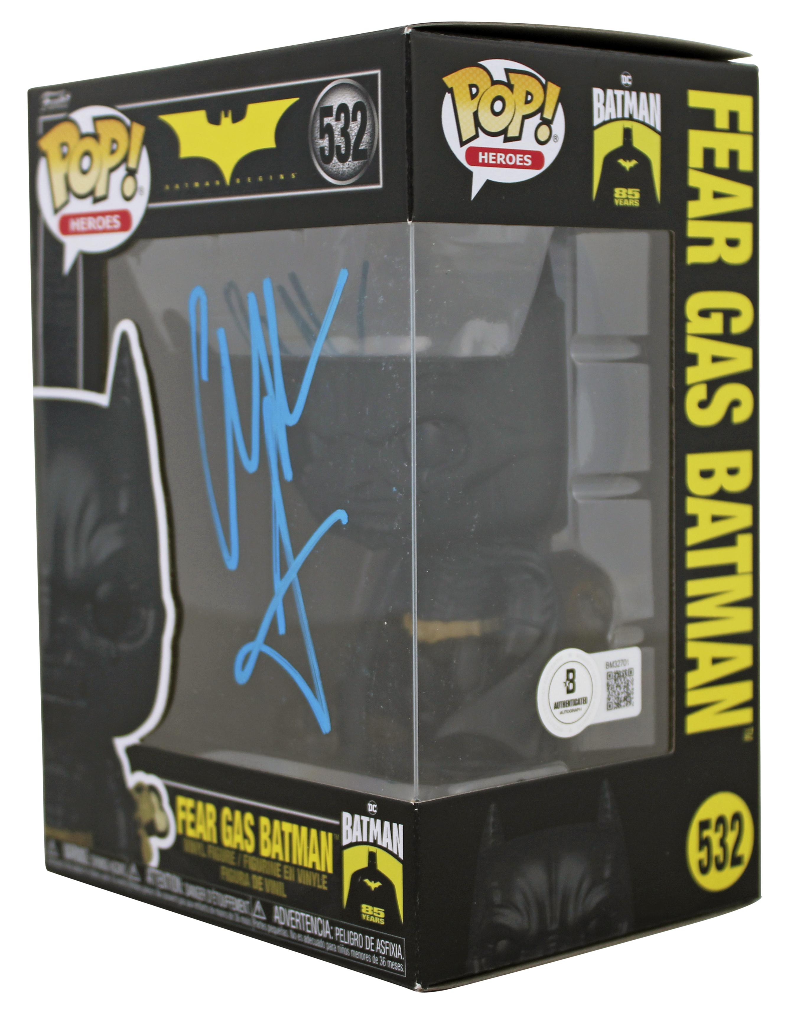 Christian Bale Signed "Batman" #532 Fear Gas Batman Funko Pop! Vinyl ...