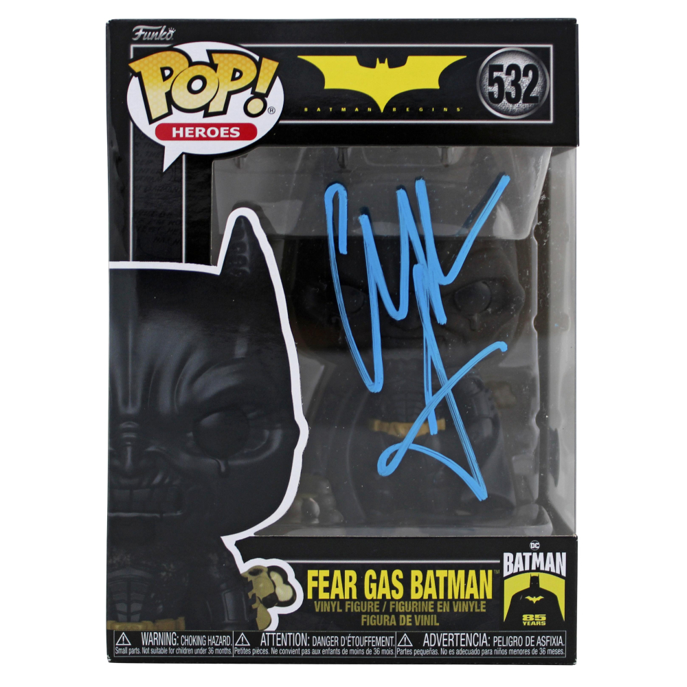 Christian Bale Signed "Batman" #532 Fear Gas Batman Funko Pop! Vinyl ...