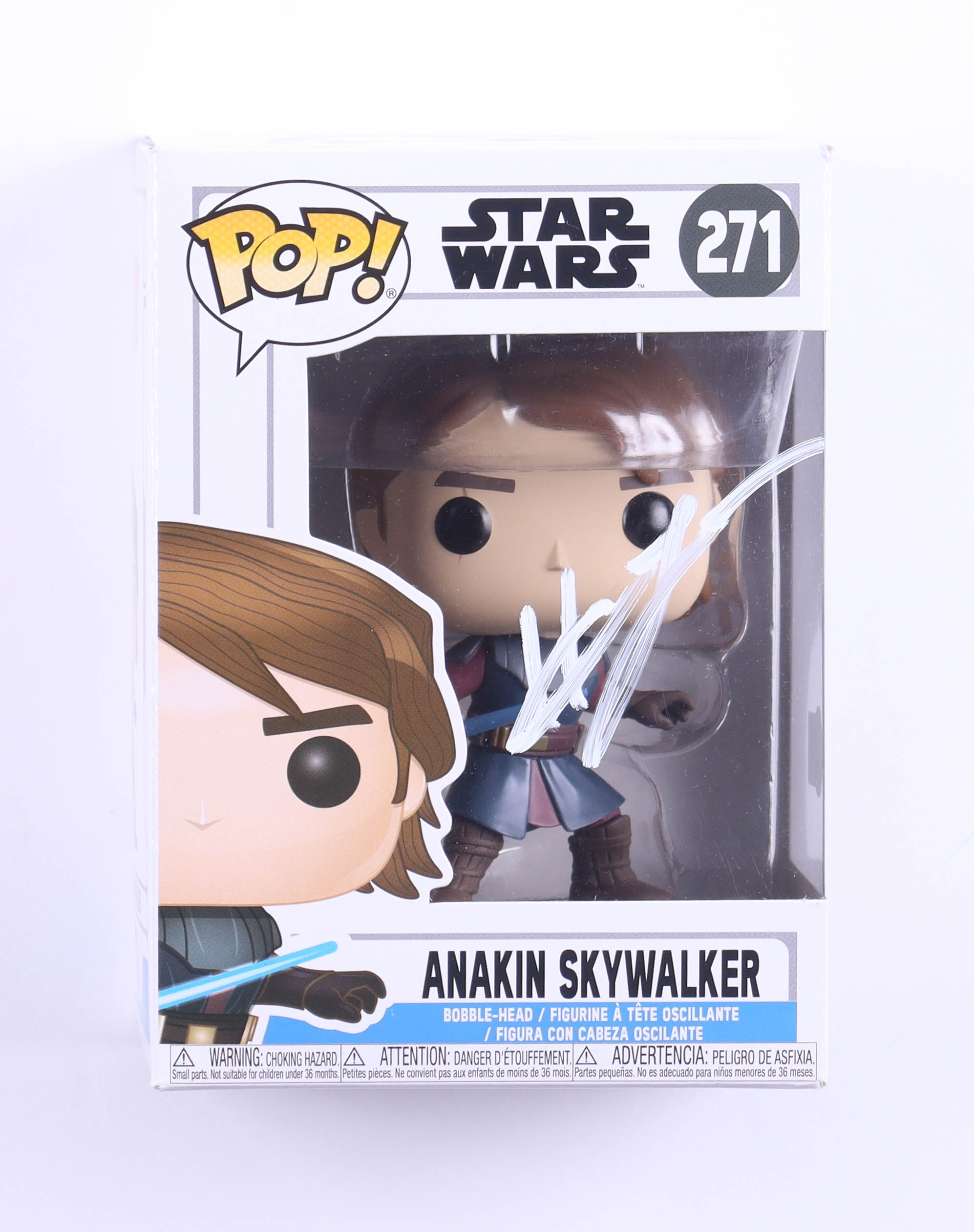 Hayden Christensen Signed "Star Wars" #271 Anakin Skywalker Funko Pop ...