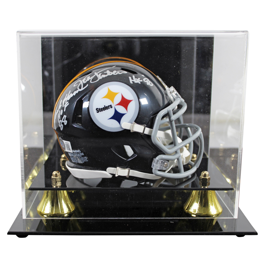 Jack Ham & Jack Lambert Signed Steelers Speed Mini Helmet Inscribed ...