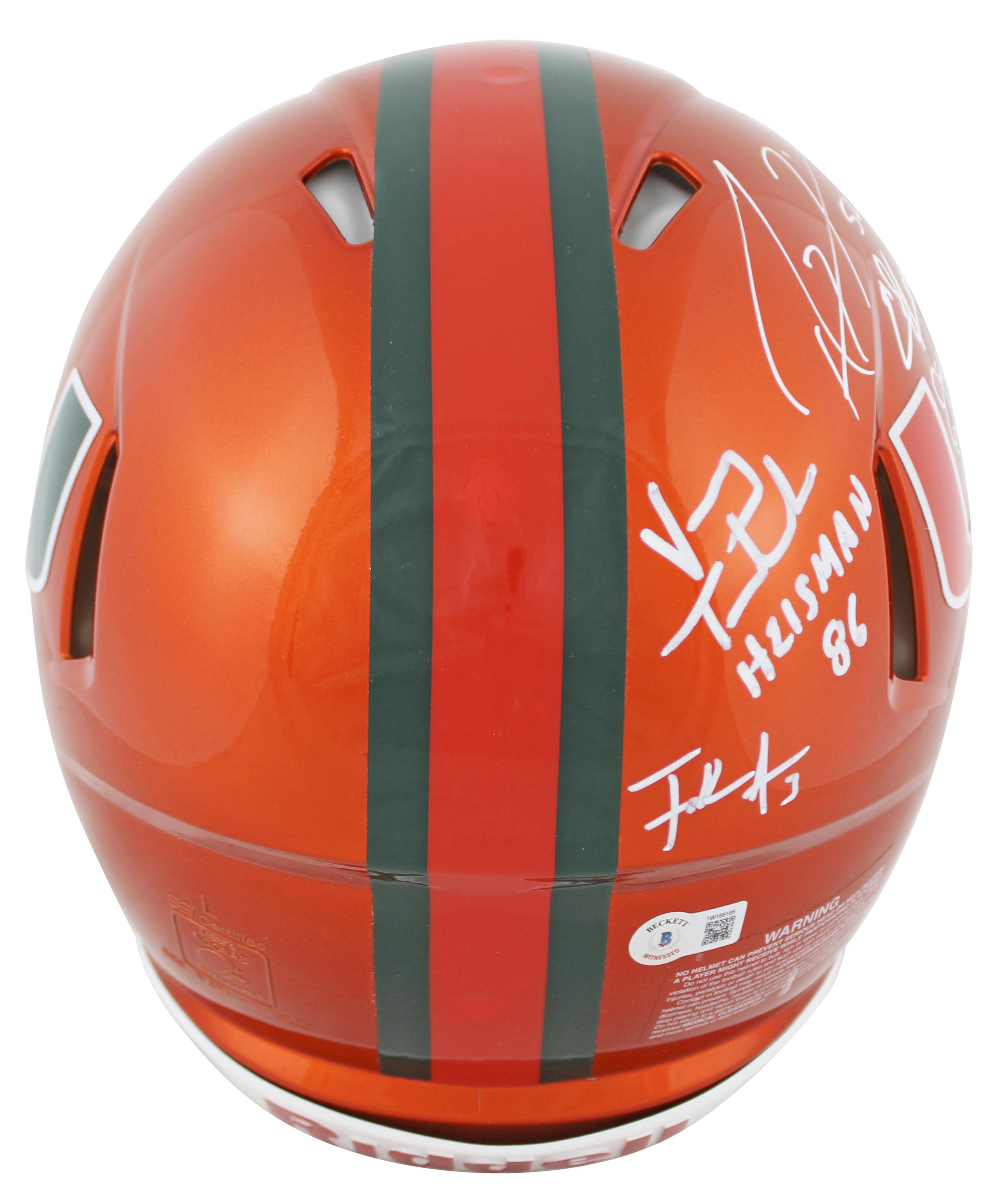 Miami Hurricanes Legends Full-Size Authentic On-Field Speed Helmet ...