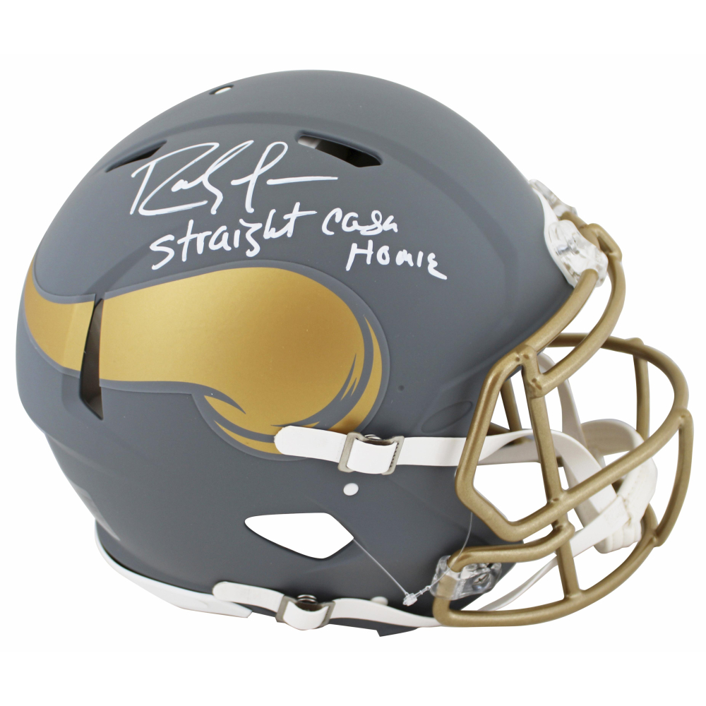 Randy Moss Signed Vikings Full-Size Authentic On-Field Slate Alternate ...