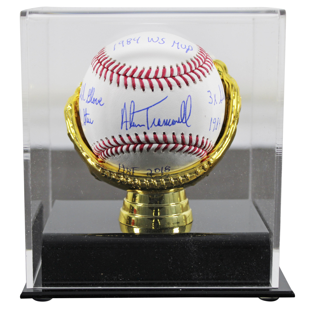 Alan Trammell Signed OML Baseball with (6) Career Inscriptions ...