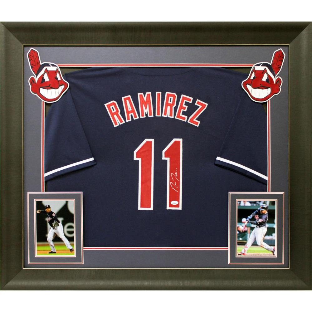 Jose Ramirez Signed Custom Framed Jersey (JSA) | Pristine Auction