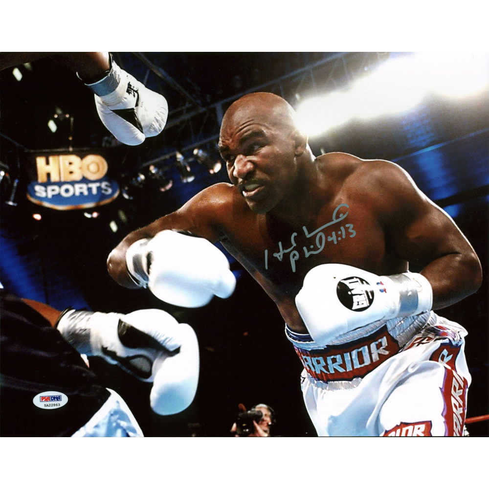 Evander Holyfield Signed 11x14 Photo (PSA) | Pristine Auction
