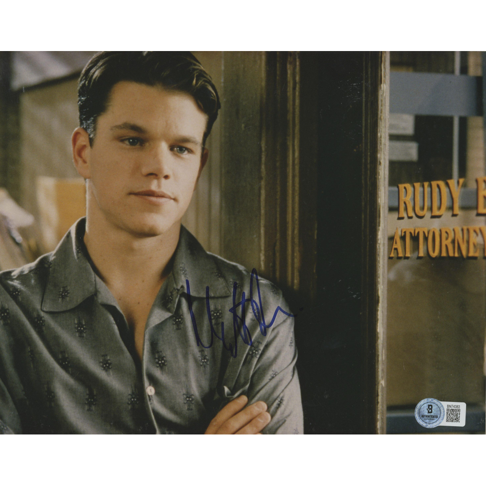Matt Damon Signed "The Rainmaker" 8x10 Photo (Beckett) | Pristine Auction