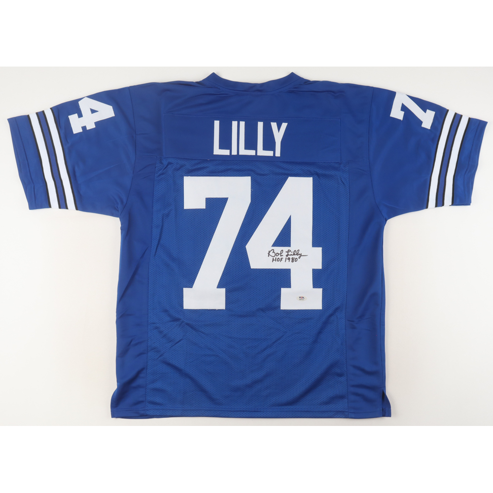 Bob Lilly Signed Jersey Inscribed "HOF 1980" (PSA) | Pristine Auction