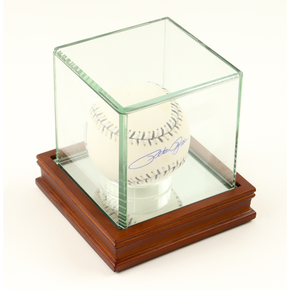 Pete Rose Signed 2008 All-Star Game Logo Baseball With Display Case ...