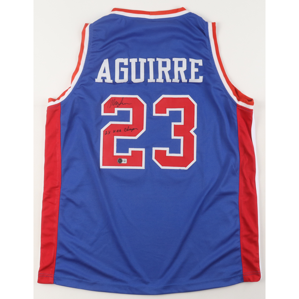 Mark Aguirre Signed Jersey Inscribed "2x NBA Champs" (Beckett ...