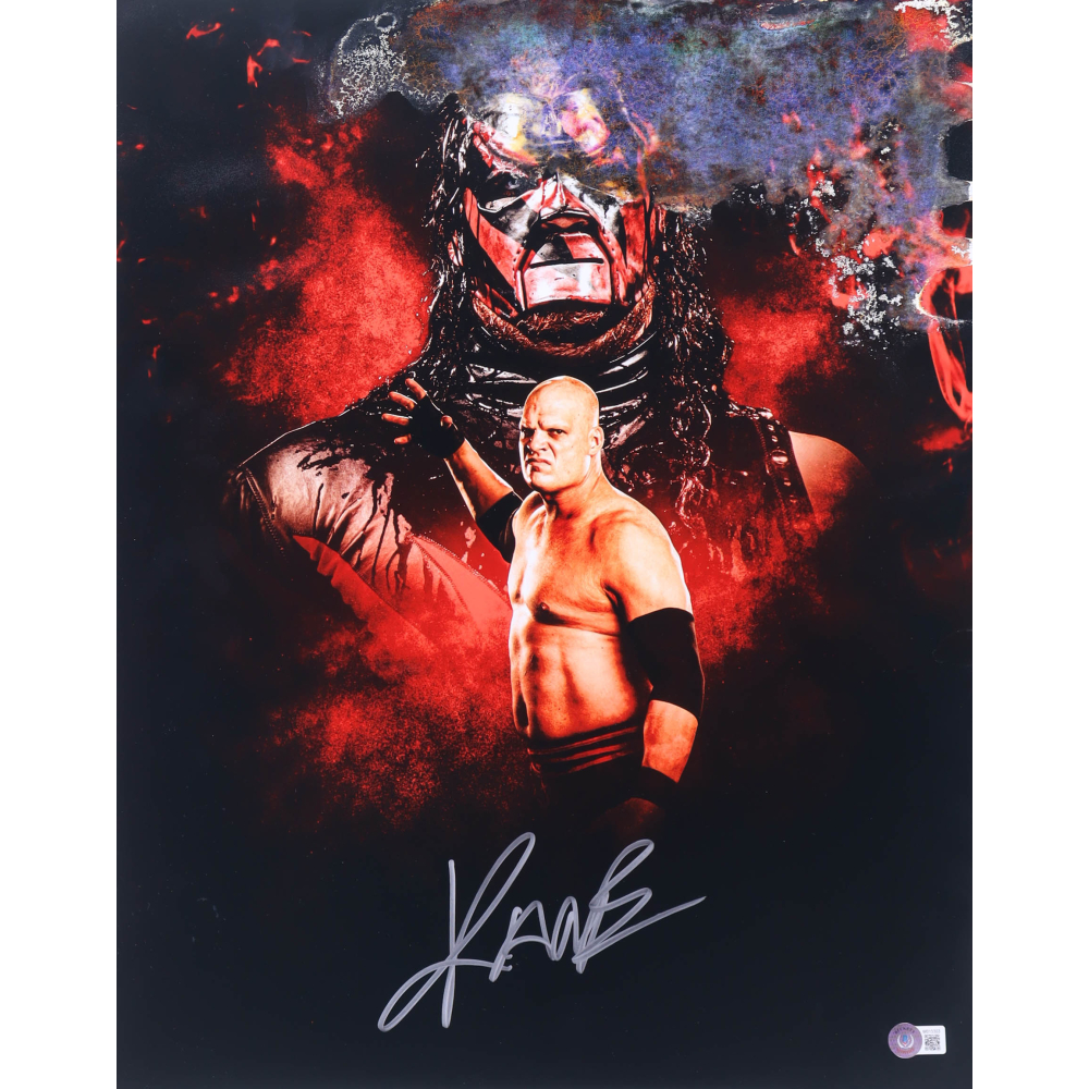 Kane Signed WWE 16x20 Photo (Beckett) | Pristine Auction