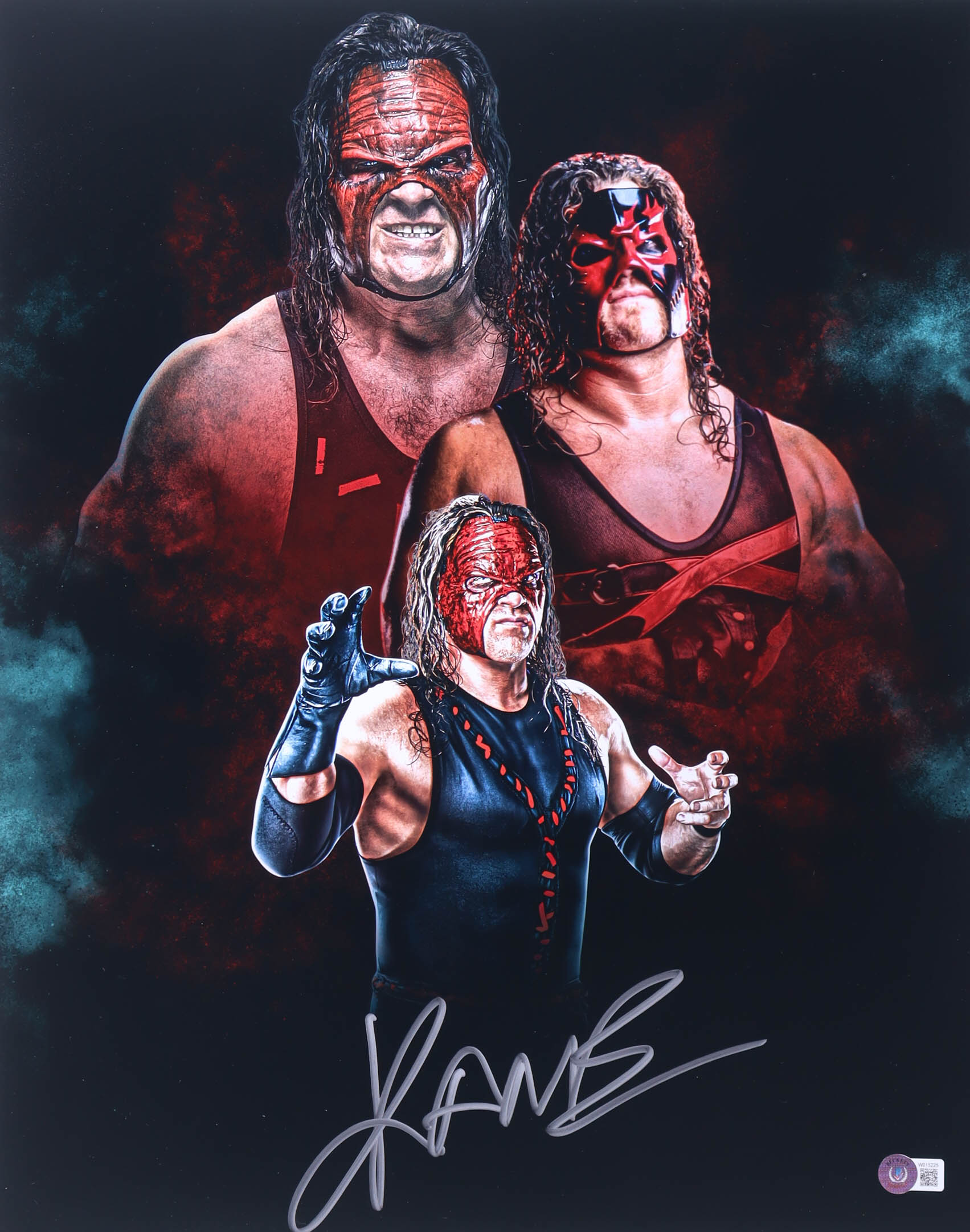 Kane Signed WWE 16x20 Photo (Beckett) | Pristine Auction
