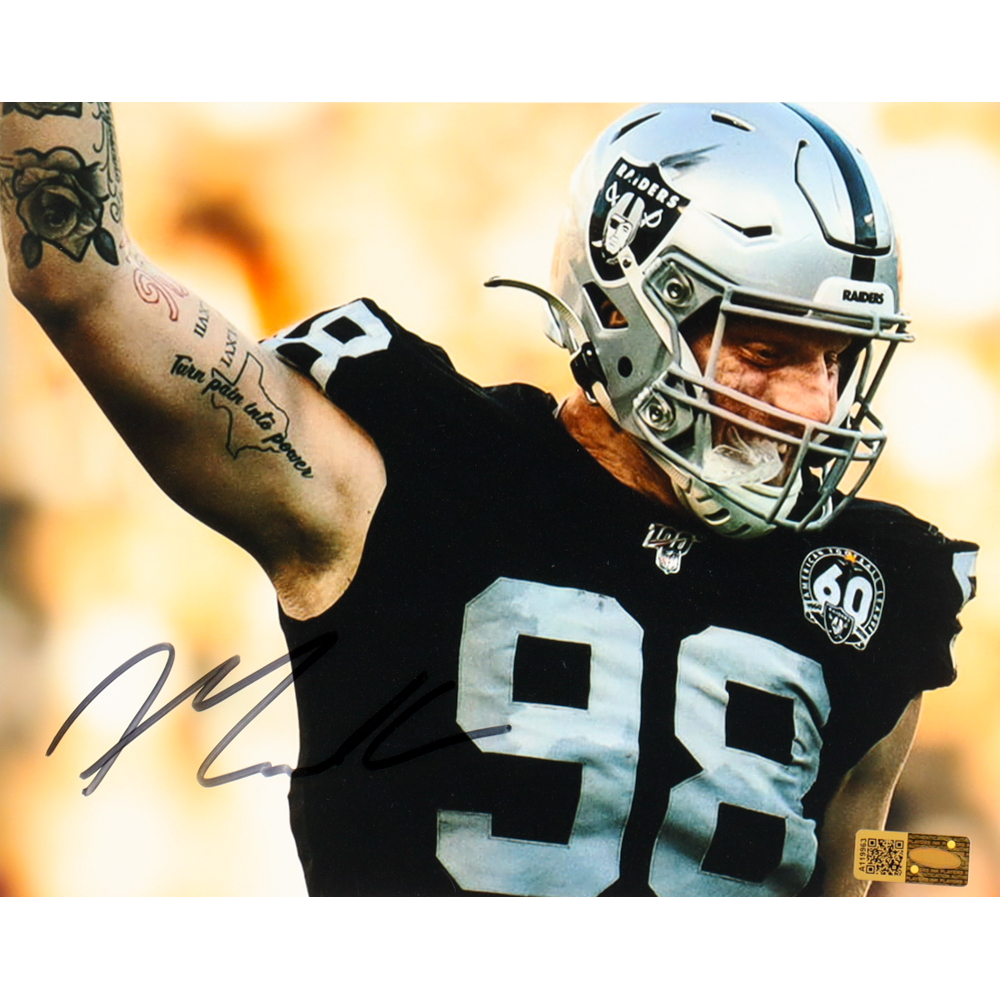 Maxx Crosby Signed Raiders 8x10 Photo (PIA) | Pristine Auction