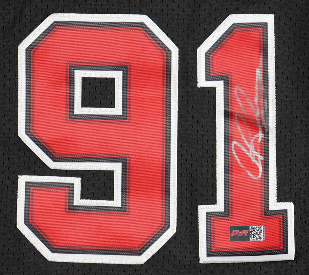 Dennis Rodman Signed Bulls Mitchell & Ness Jersey (PIA) | Pristine Auction