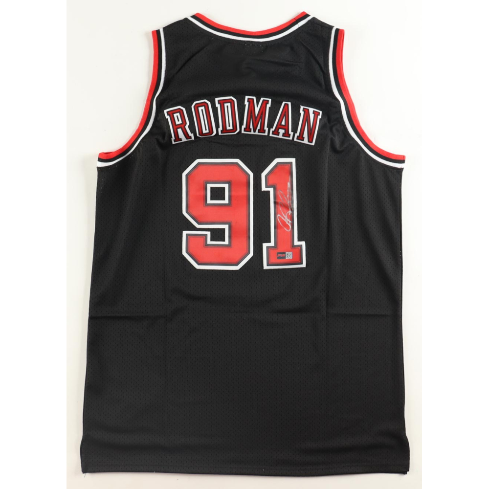 Dennis Rodman Signed Bulls Mitchell & Ness Jersey (PIA) | Pristine Auction