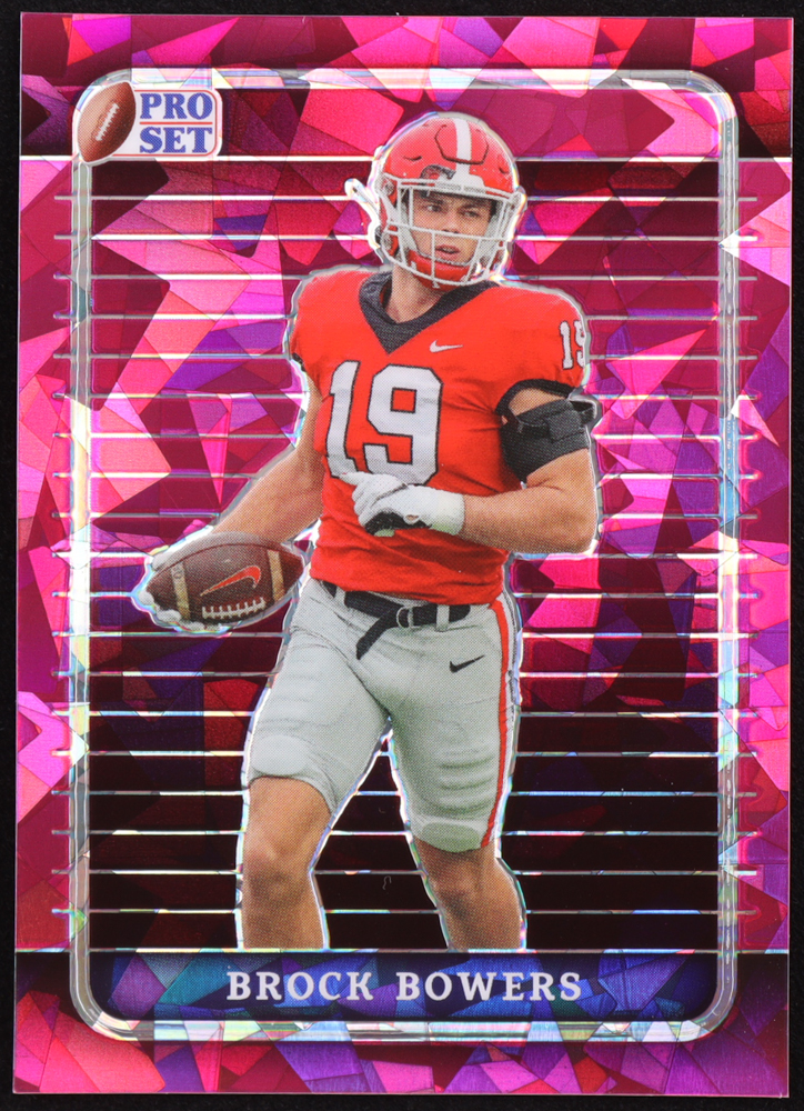 Brock Bowers 2023 Pro Set Crystal Pink #7 RC #4/5 | Pristine Auction