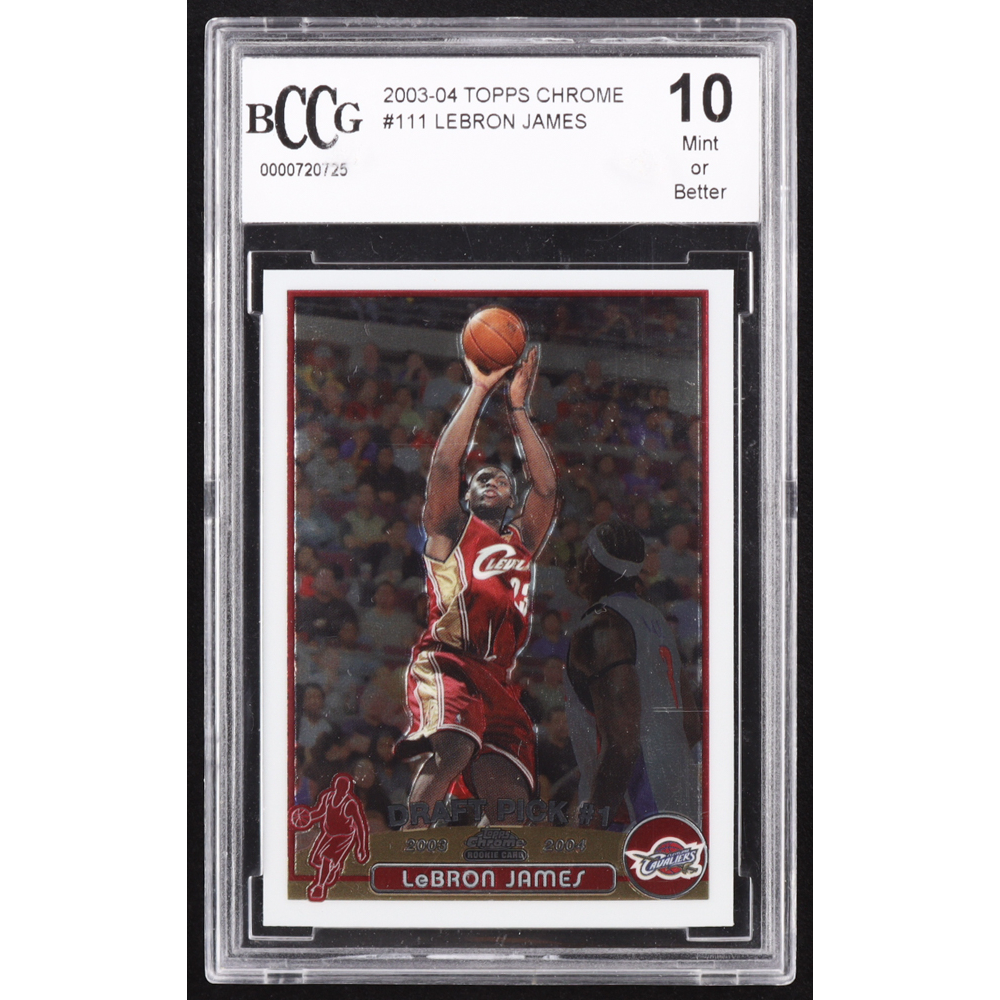 LeBron James 2003-04 Topps Chrome #111 RC (BCCG 10) | Pristine Auction