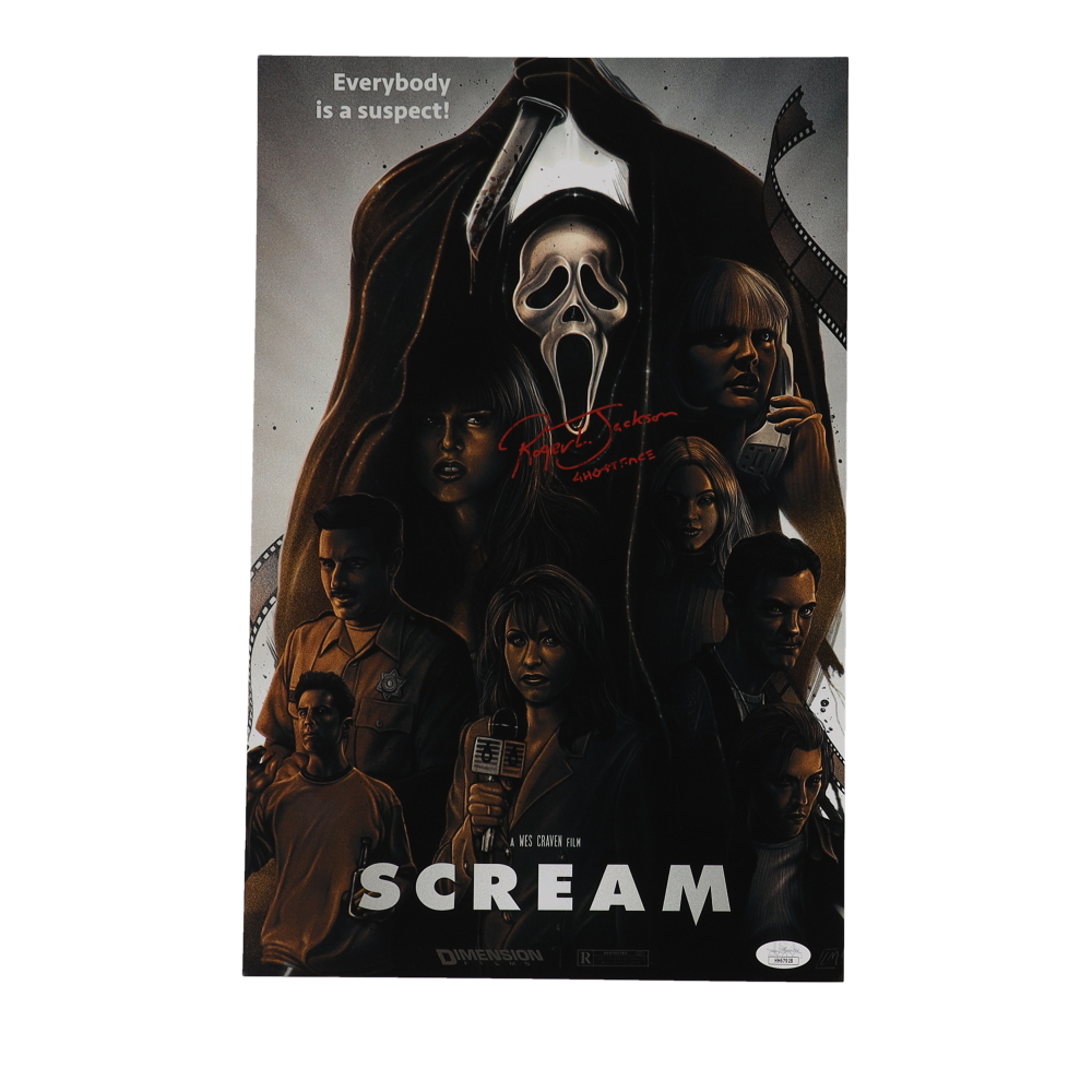 Roger L. Jackson Signed "Scream" 11x17 Photo Inscribed "Ghostface" (JSA ...