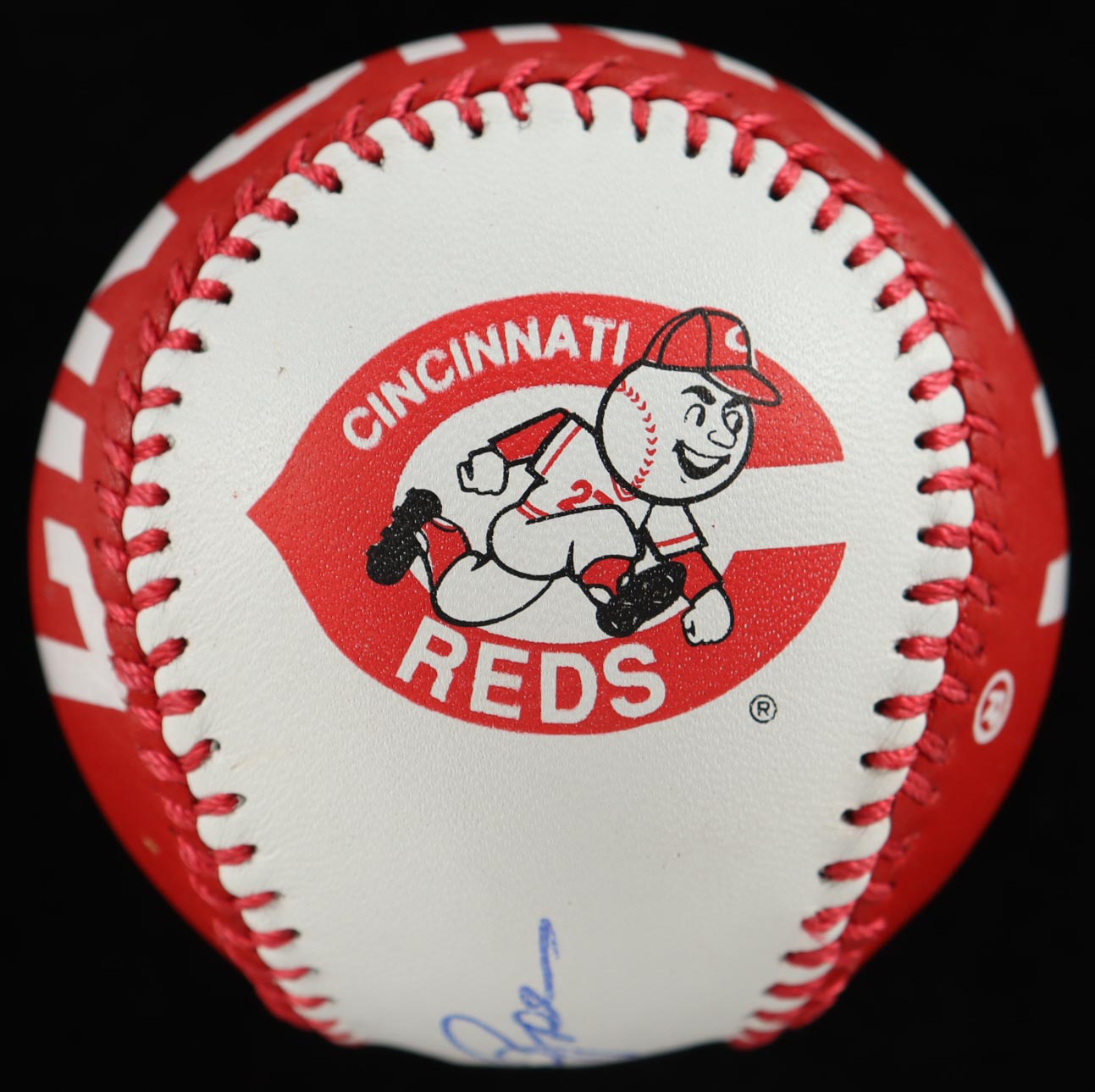 Pete Rose Signed Reds Spinneybeck Logo Baseball With Display Case (PSA ...