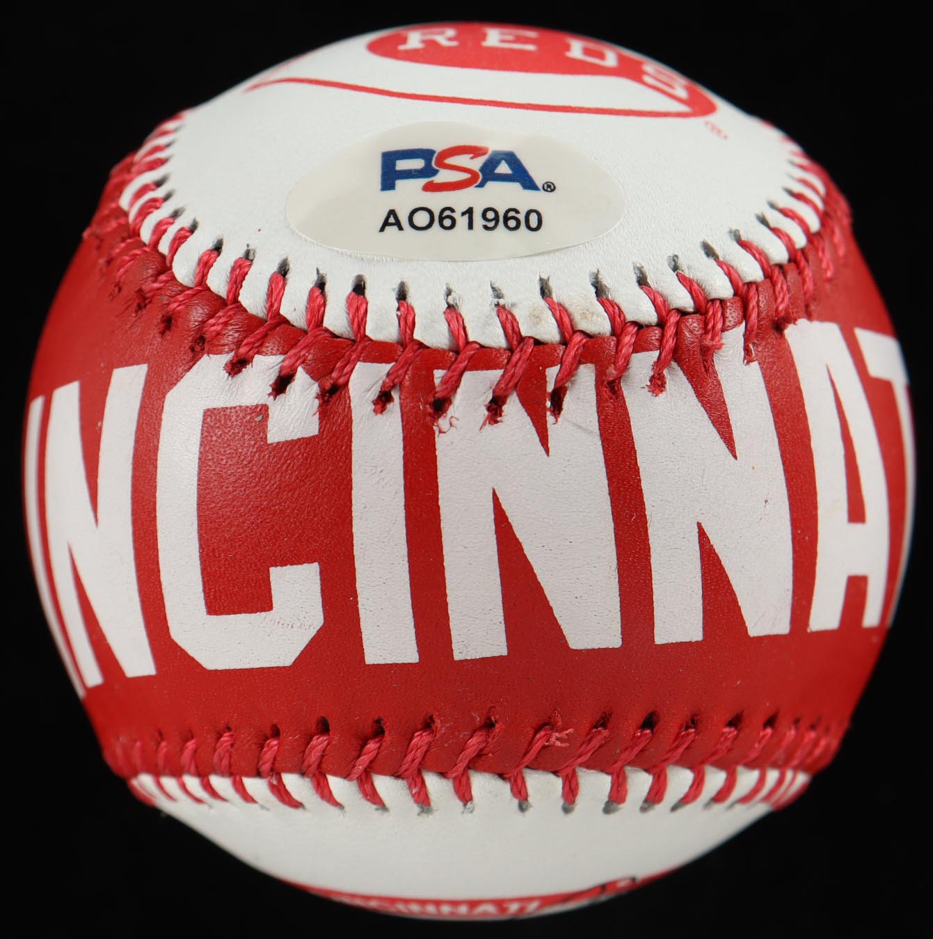 Pete Rose Signed Reds Spinneybeck Logo Baseball With Display Case (PSA ...