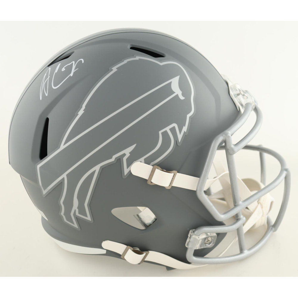 Amari Cooper Signed Bills Full-Size Slate Alternate Speed Helmet ...
