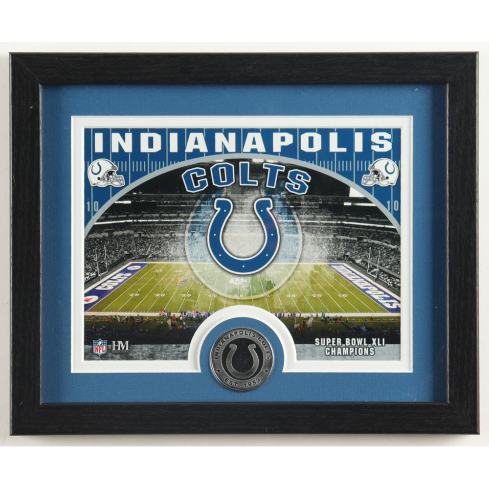 Indianapolis Colts Highland Mint Framed "Stadium" Photo & Silver Plated ...