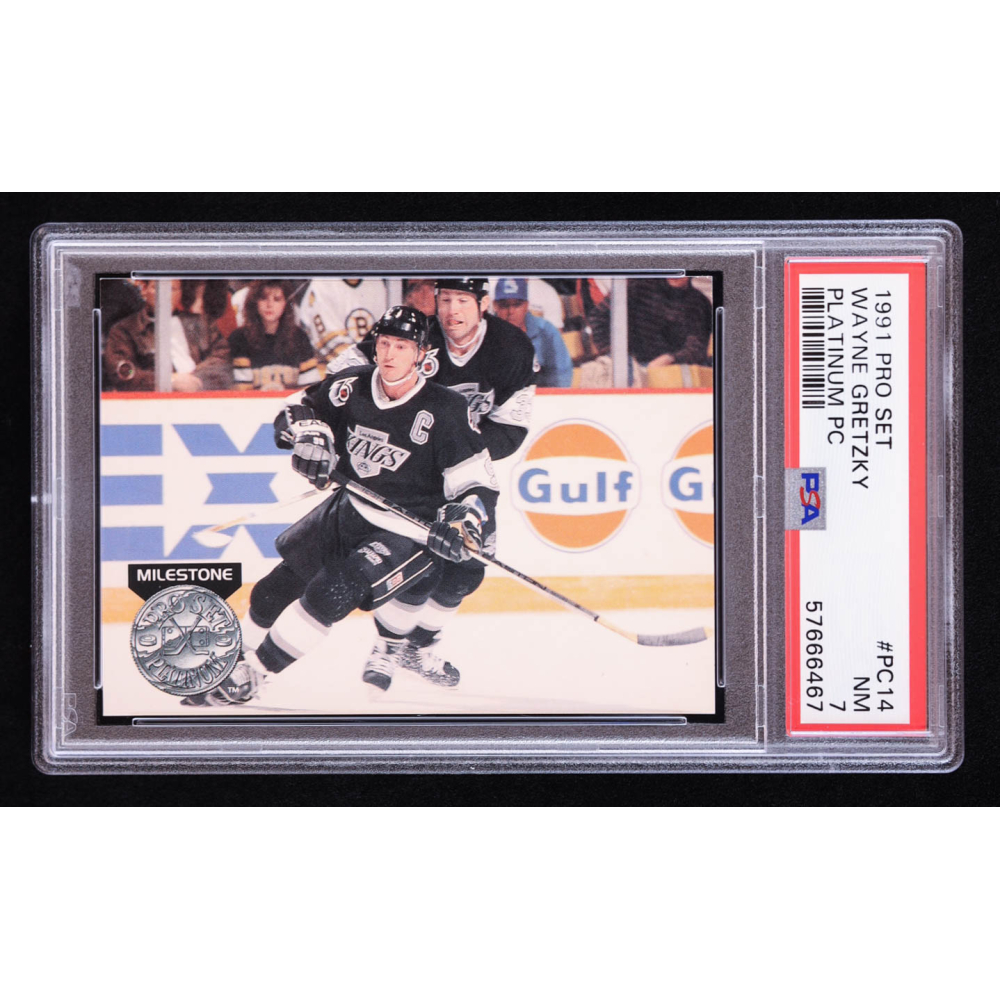 Wayne Gretzky 1991-92 Pro Set Platinum PC #PC14 (PSA 7) | Pristine Auction
