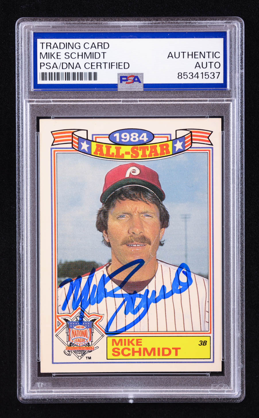 Mike Schmidt Signed 1985 Topps #4 AS (PSA) | Pristine Auction