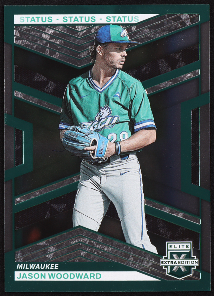 Jason Woodward 2023 Elite Extra Edition Status Green #32 RC #025/499 ...
