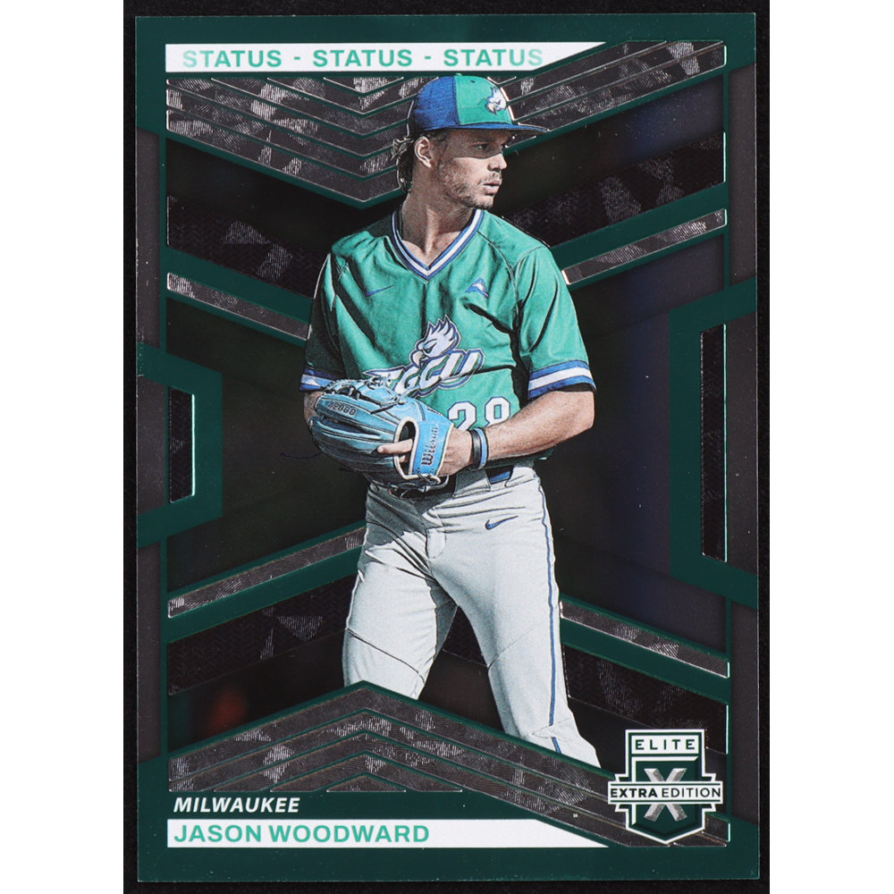 Jason Woodward 2023 Elite Extra Edition Status Green #32 RC #025/499 ...
