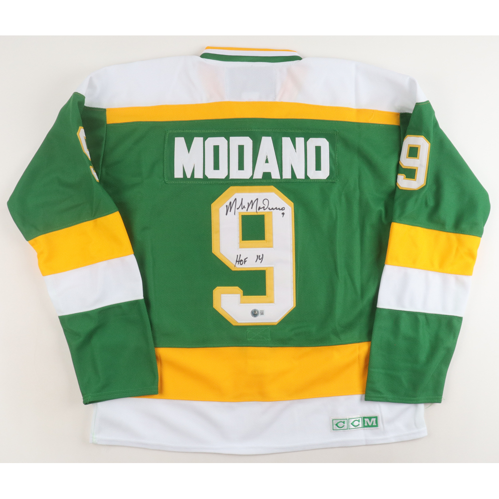 Mike Modano Signed Jersey Inscribed "HOF 14" (Beckett) | Pristine Auction