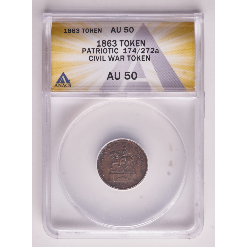 1863 Union For Ever Civil War Token (ANACS AU50) | Pristine Auction
