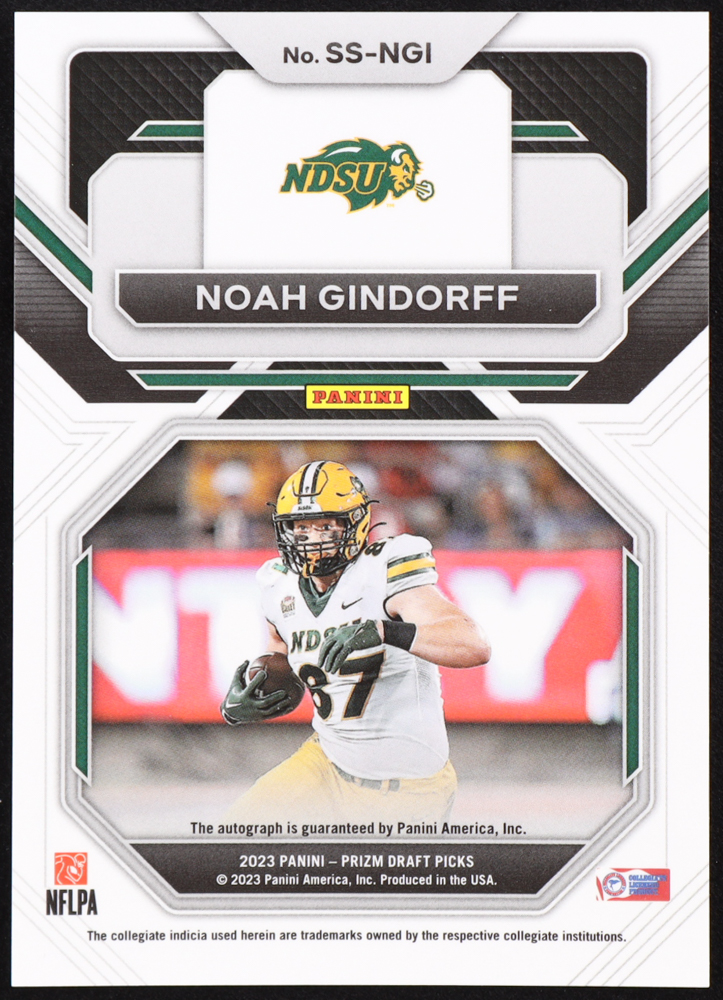 Noah Gindorff 2023 Panini Prizm Draft Picks Sensational Signatures # ...