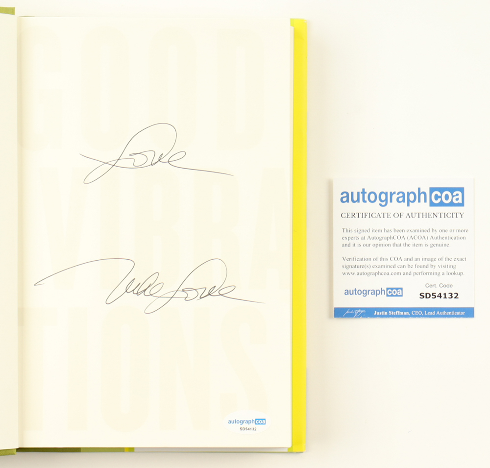 Mike Love Signed "Good Vibrations" Hardcover Book (ACOA) | Pristine Auction