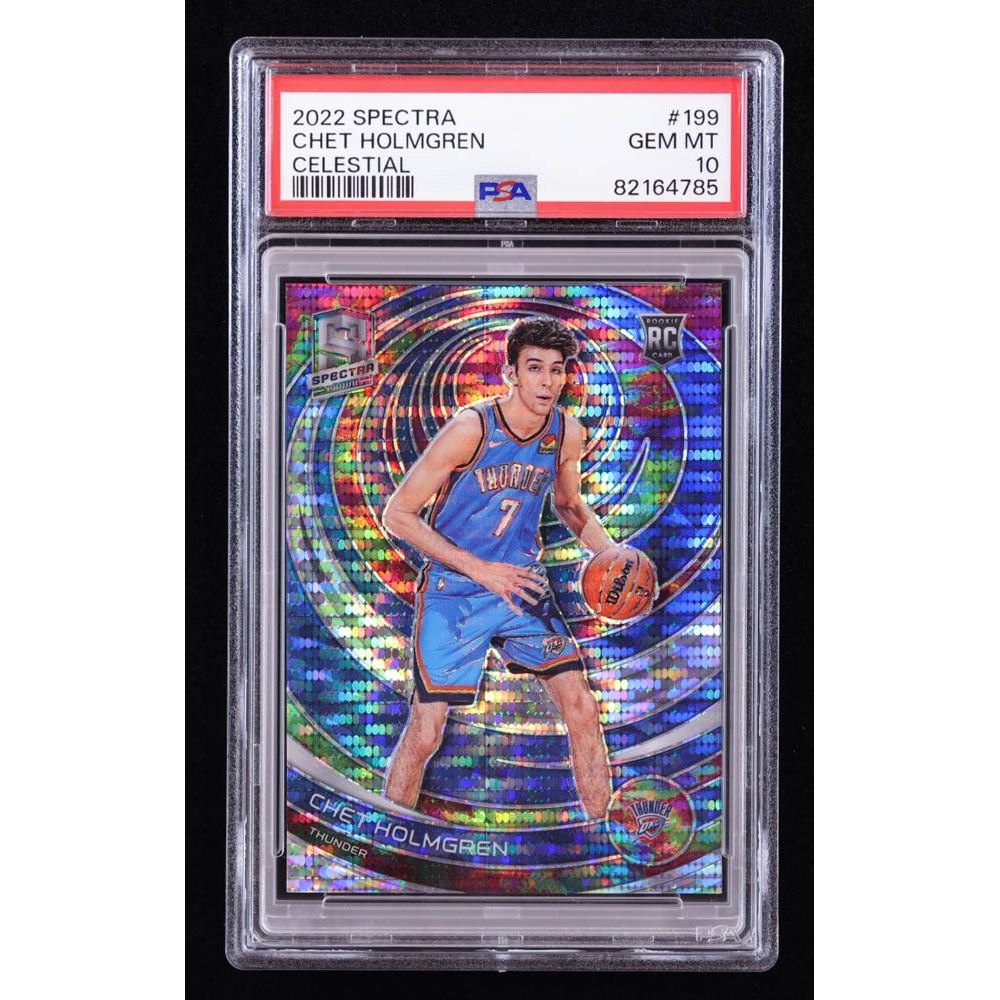 Chet Holmgren 2022-23 Panini Spectra Celestial #199 RC #6/149 (PSA 10) | Pristine Auction