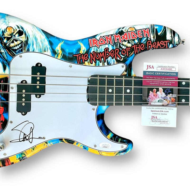 Steve Harris Signed Custom Iron Maiden: The Number of the Beast 39 ...