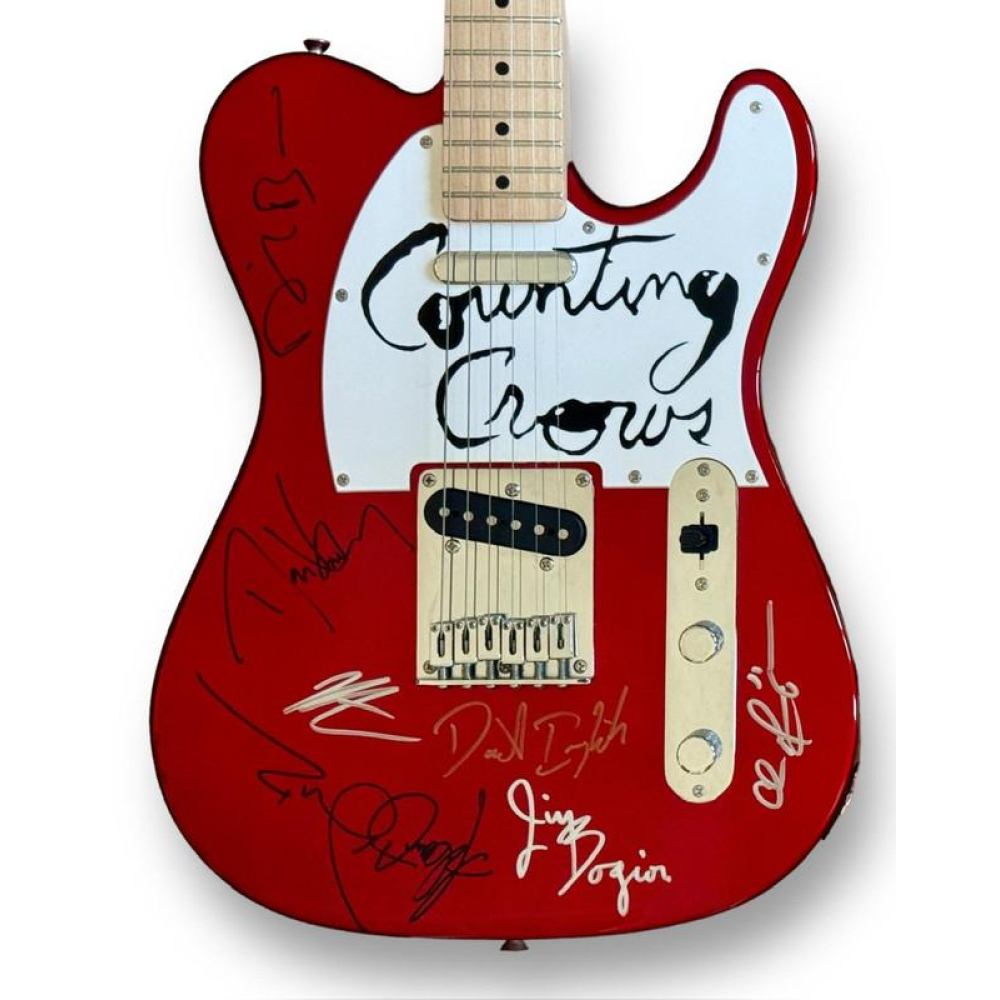 "Counting Crows" Custom Electric Guitar Band-Signed By (7) with Adam ...