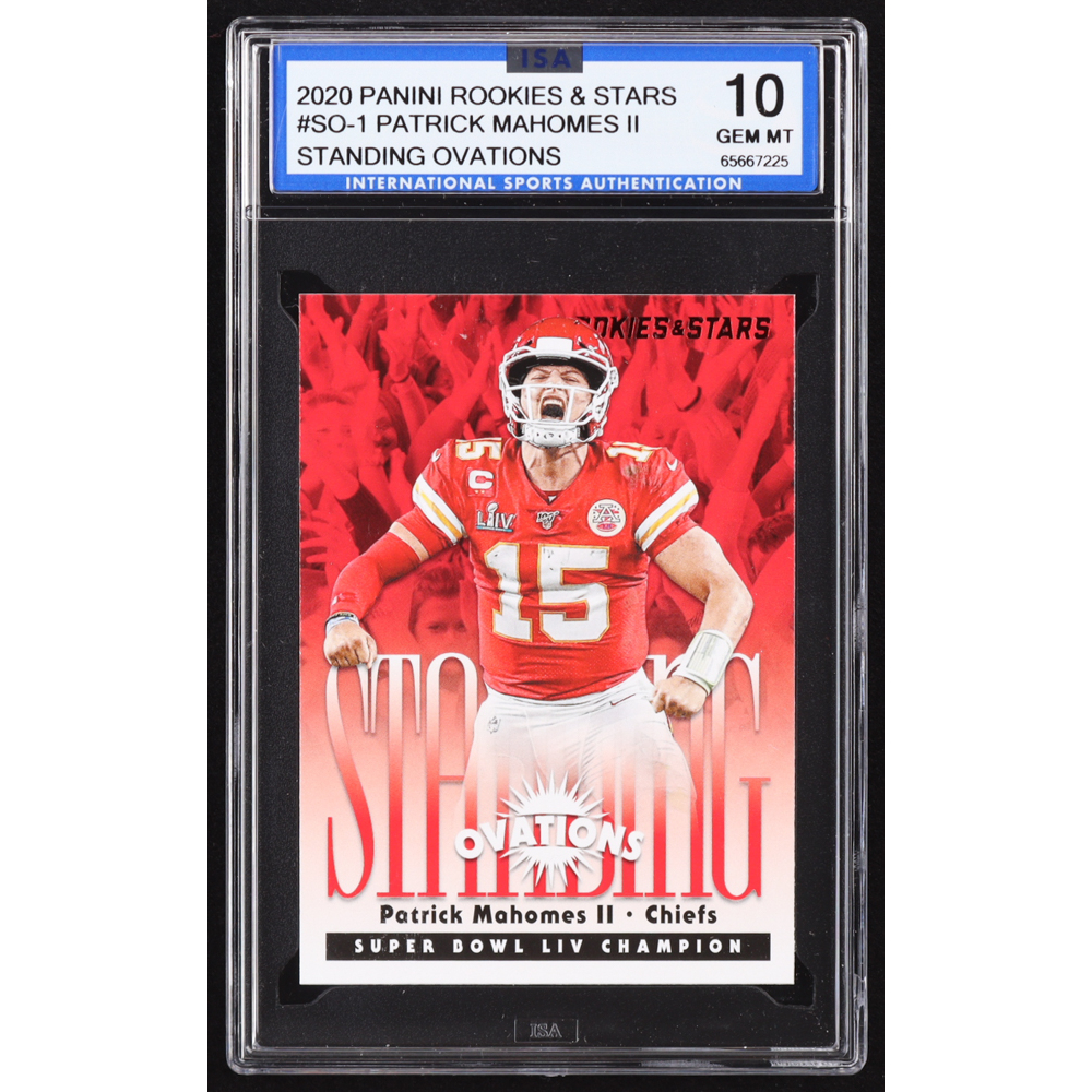 Patrick Mahomes II 2020 Rookies and Stars Standing Ovation #1 (ISA 10 ...