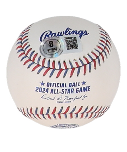Jackson Merrill Signed 2024 All-Star Game Logo Baseball Inscribed "1st ...