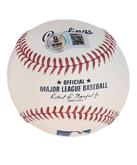 Jackson Merrill Signed OML Baseball Inscribed "Jackson Barrel" (Beckett ...