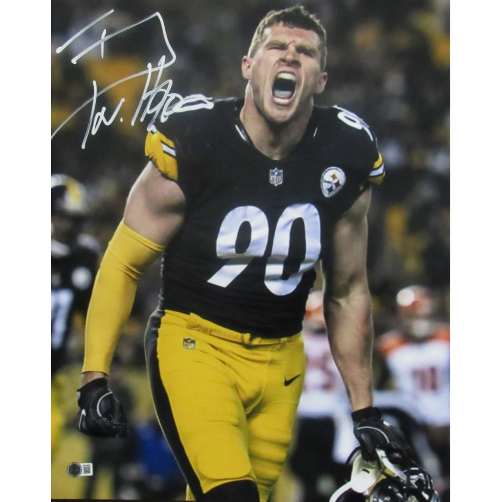 T. J. Watt Signed Steelers 16x20 Photo (Beckett) | Pristine Auction
