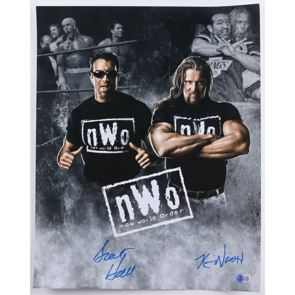 Scott Hall & Kevin Nash Signed NWO 16x20 Photo (Fanatics) | Pristine ...