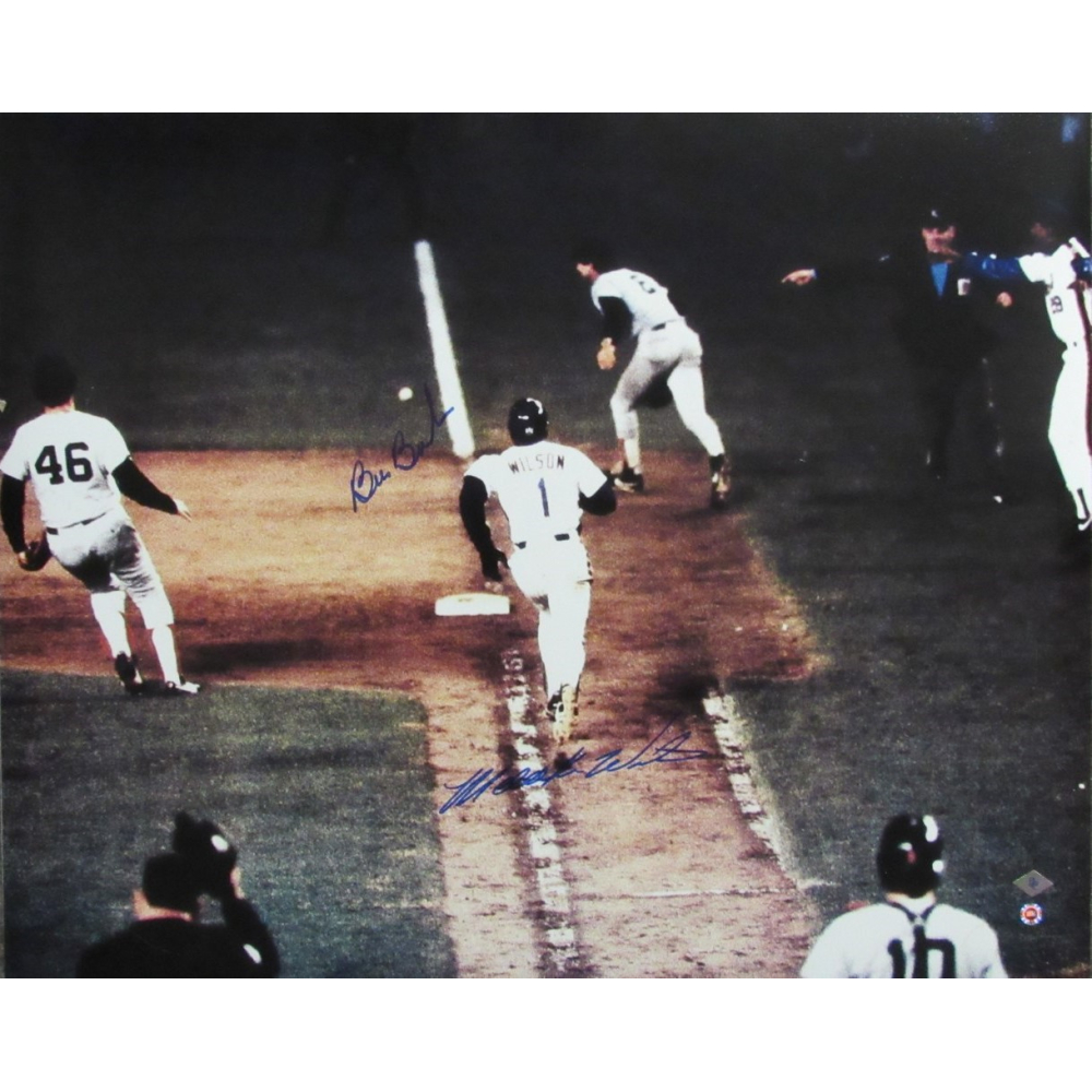 Bill Buckner & Mookie Wilson Signed 16x20 Photo (MLB) | Pristine Auction