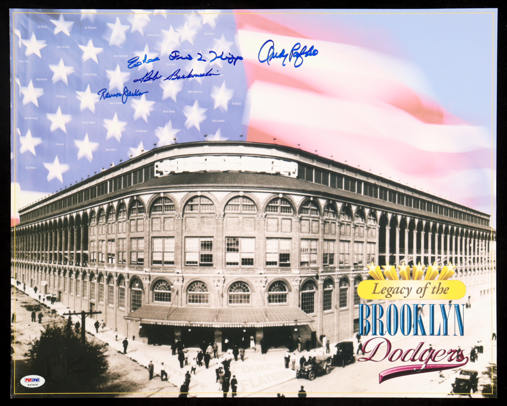 Dodgers Greats 16x20 Photo Signed by (5) with Bob Borkowski, Ransom ...