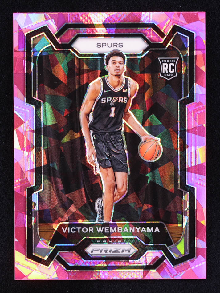 Victor Wembanyama 2023-24 Panini Prizm Prizms Pink Ice #136 RC | Pristine Auction